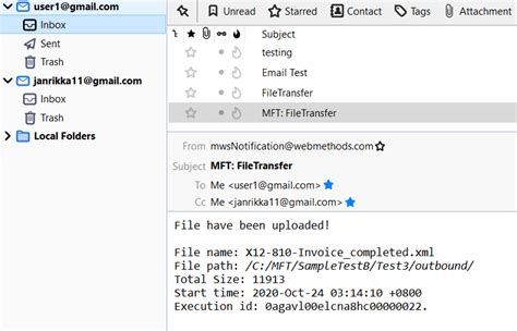 Unable To Send Email In Mft Post Processing Rule Ibm Webmethods