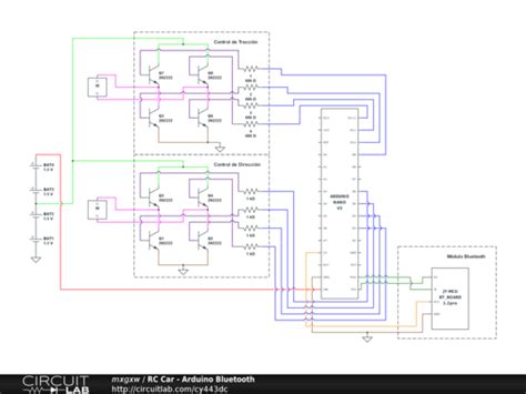 Rc Car Arduino Bluetooth Circuitlab