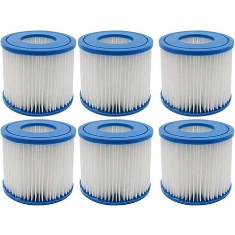 Minkurow Lot De 6 Filtres De Jacuzzi Pour Piscine Type D