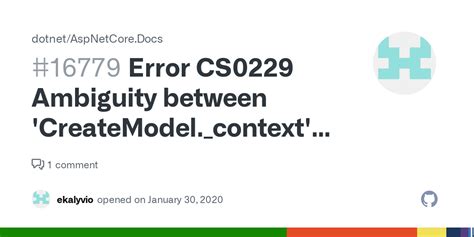 Error Cs0229 Ambiguity Between Createmodelcontext And Createmodel