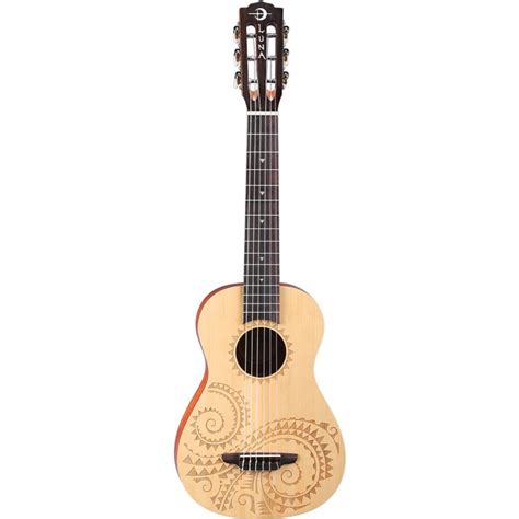 Luna Uke Tattoo Spruce 6 String Baritone Uke Tat 6
