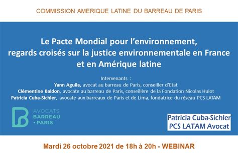 Le Pacte Mondial pour lenvironnement regards croisés sur la justice