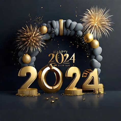 Premium Ai Image Happy New Year 2024 Ai