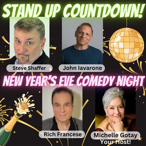 New Years Eve Stand Up Countdown Comedy Night Seven Angels Theatre