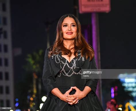 Salma Hayek At The Star Ceremony Where Salma Hayek Is Honored With A