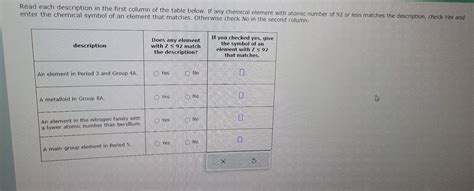 Solved Read Each Description In The First Column Of The