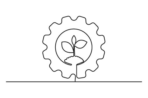 Premium Vector Ecology Sustainable Nature Planet Continuous One Line