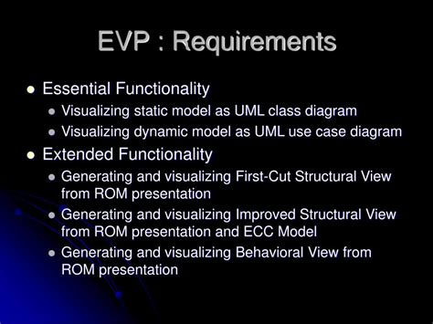 PPT EVP PowerPoint Presentation Free Download ID 3433143