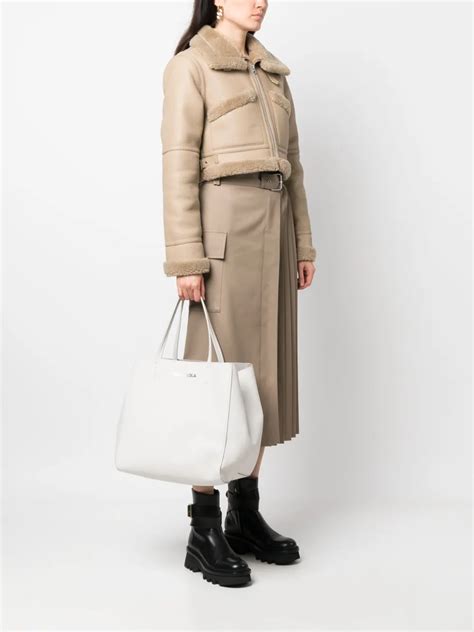 Bimba Y Lola Large Leather Tote Bag Farfetch