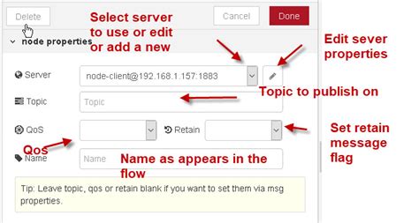 Unable To Provide Different Server Name And Port For Mqtt In And Mqtt
