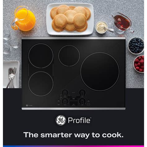 Ge Profile 30 In 4 Elements Stainless Steel Smart Induction Cooktop In