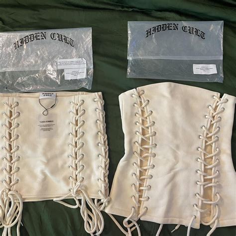 Hidden Cult Wynn Laced Up Cream Corset And Mini Depop