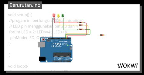Berurutan Ino Wokwi ESP32 STM32 Arduino Simulator