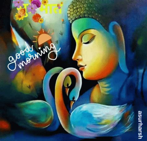 Asurharsh Buddha Gif Asurharsh Buddha Goodmorning Discover Share Gifs Buddha Painting