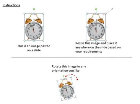 Stock Photo D Copper Alarm Clock For Time Management PowerPoint Slide