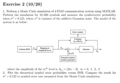 Exercise Perform A Monte Carlo Chegg