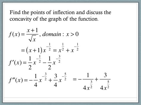 Ppt Concavity And The Second Derivative Test Powerpoint Presentation Id 2466284