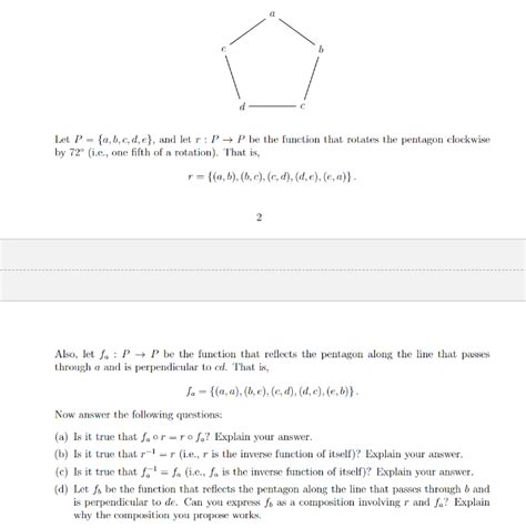 Solved Let P A B C D E And Let R PP Be The Function That Chegg Com