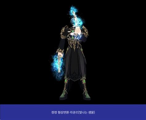 마비노기 정령 형상 변환 리큐르 모음 네이버 블로그