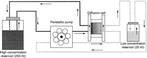 Experimental Set Up Of A Through Diffusion Experiment Download Scientific Diagram