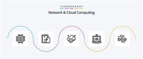 Network And Cloud Computing Line 5 Icon Pack Including Hammer Computing Technology Cross
