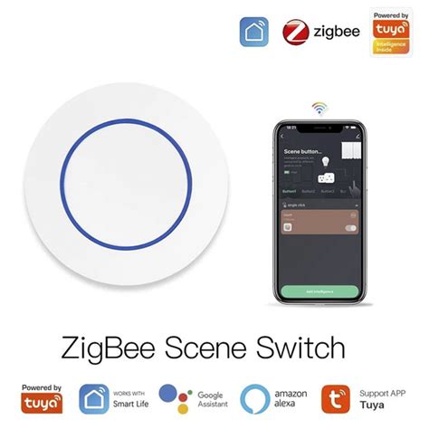 Для смарт кнопки Tuya Zigbee smart scene switch требуется шлюз Zigbee