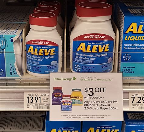 Aleve Coupons Make The Big Bottles As Low As 791 At Publix Regular Price 1391 Iheartpublix