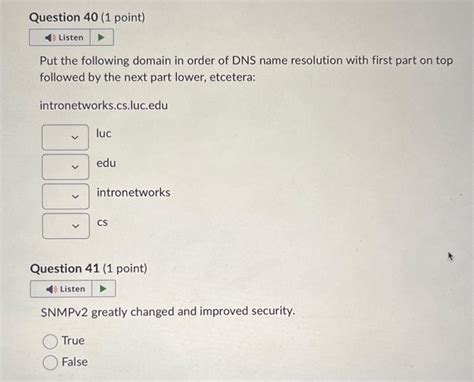 Solved Put The Following Domain In Order Of Dns Name