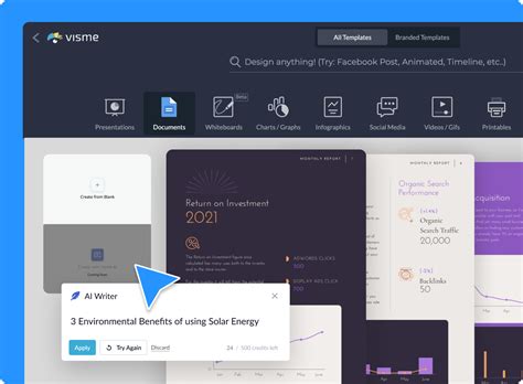 Ai Report Generator For Business Visme