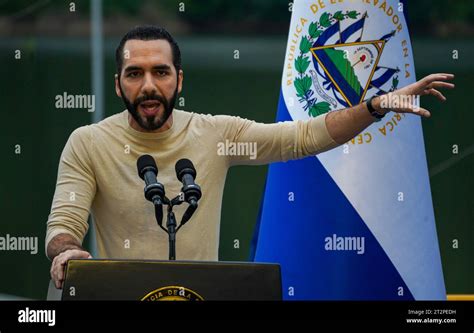 El Salvador S President Nayib Bukele Gestures While Inaugurating The February Hydroelectric