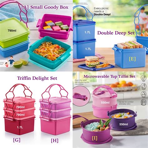 Tupperware Small Goody Box 4 790ml Double Deep 2 1 7l Triffin