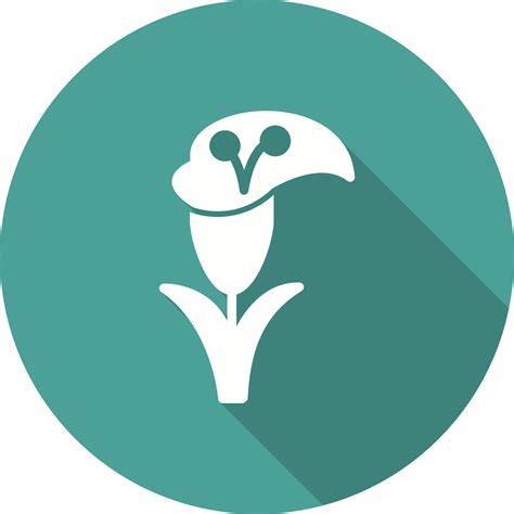 Lily Vector Icon 19820232 Vector Art At Vecteezy