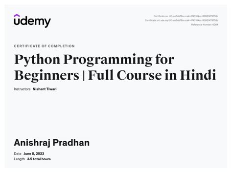 anishraj pradhan on linkedin udemy course completion certificate