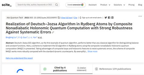 Realization Of Deutschjozsa Algorithm In Rydberg Atoms By Composite