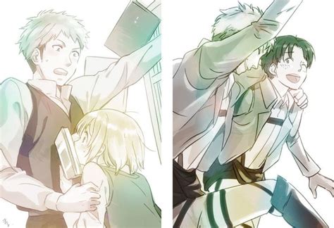 Jean Kirstein Armin Arlert Marco Bott Attack On Titan Armin Jeanmarco