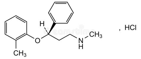 Atomoxetine Hydrochloride Stock Illustrations 1 Atomoxetine
