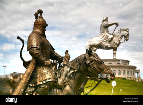 Dschingis Khan Statue Komplex Ist Eine 40 Meter Hohe Statue Von