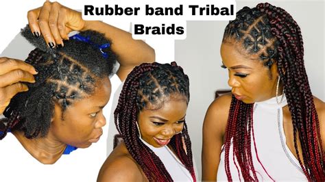 Rubber Band Hairstyles With Knotless Braids At Harry Stedman Blog
