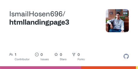 GitHub IsmailHosen696 Htmllandingpage3