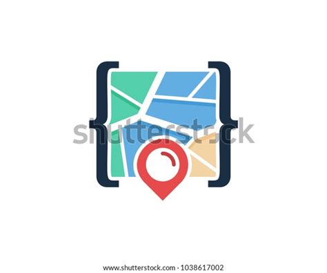 Code Map Icon Logo Design Element Stock Vector Royalty Free Shutterstock