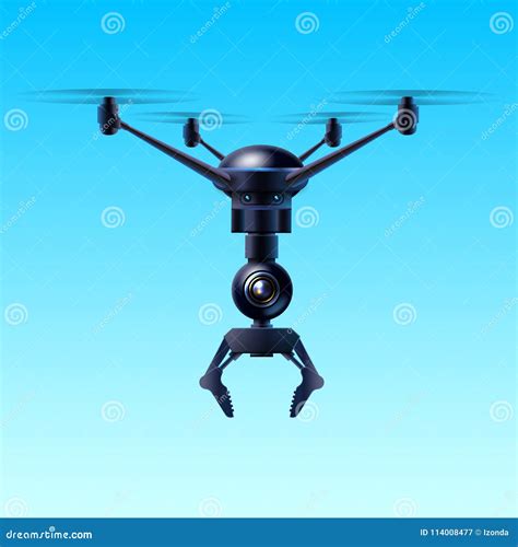 Fictional Flying Drone Stock Vector Illustration Of Future 114008477