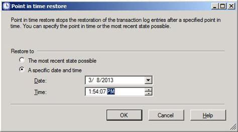 How To Restore A Microsoft Sql Database To A Point In Time Barracuda