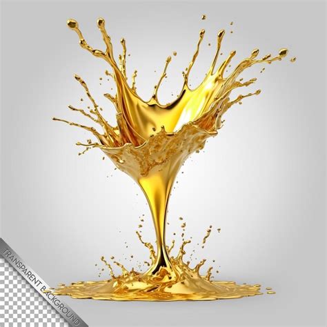 A Yellow Liquid That Says Splash On It Premium Ai Generated Psd