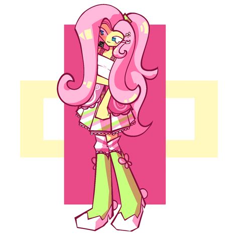 Fluttershy Humanized By Meowzzersss On Newgrounds
