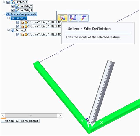 Solid Edge Frame Design For ST Part Design Motion