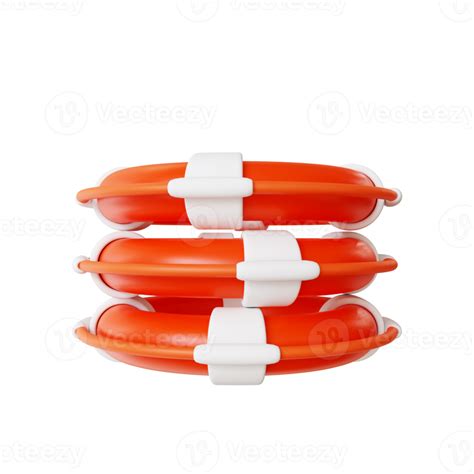 Safety Life Buoy Ring Isolated 3d Rendering 10833627 Png