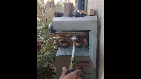 Freeze Cracked Tankless Water Heater Repair In Place Youtube