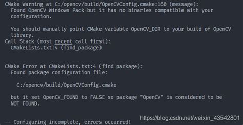 found opencv windows pack but it has no binaries compatible with your