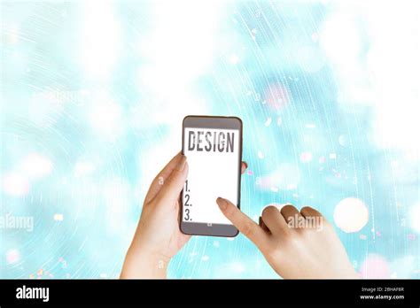 Conceptual Hand Writing Showing Design Concept Meaning Plan Drawing Produced To Show Look