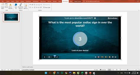 اختبار تفاعلي على Powerpoint في 30 ثانية قوالب مجانية